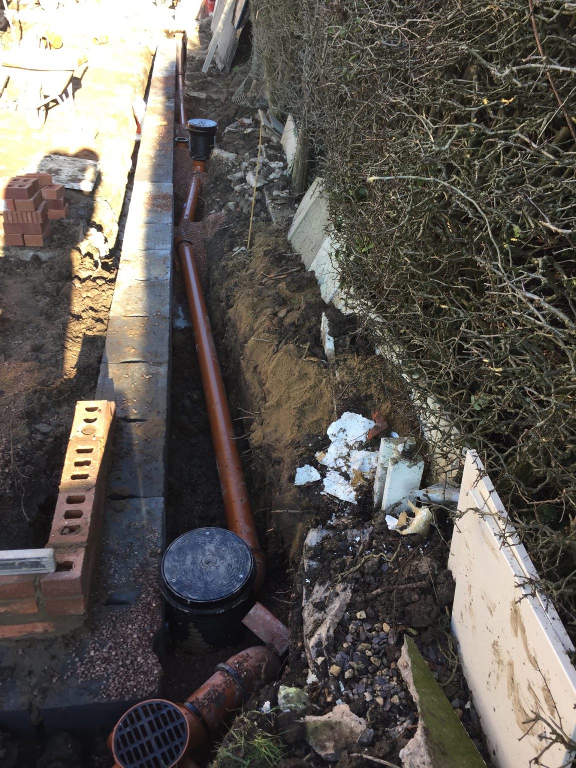 Drain Diversion, drain installation in Burscough near Ormskirk - PJC ...